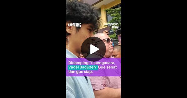 Vadel Datang ke Polres Didampingi 11 Pengacara