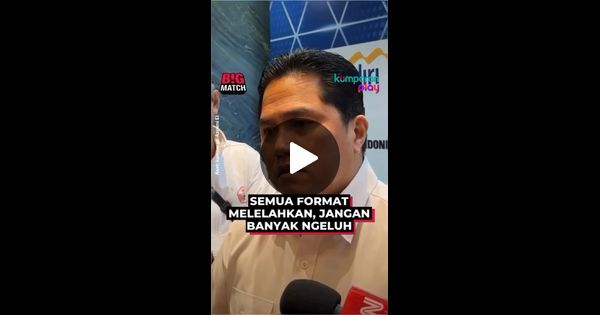 Respons Tegas Erick Thohir untuk STY