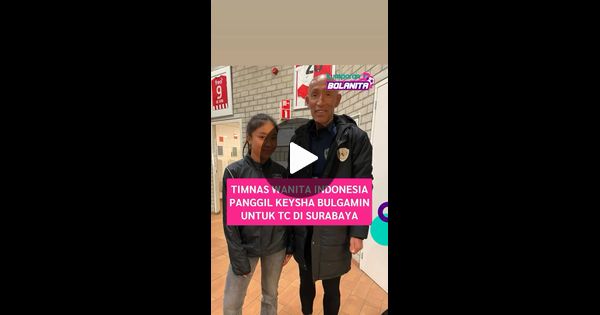 Timnas Wanita Indonesia Panggil Keysha Bulgamin