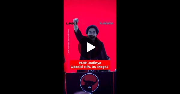 PDIP Jadinya Oposisi Nih, Bu Mega?