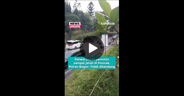 Patwal Pepet Pemotor sampai Jatuh di Puncak
