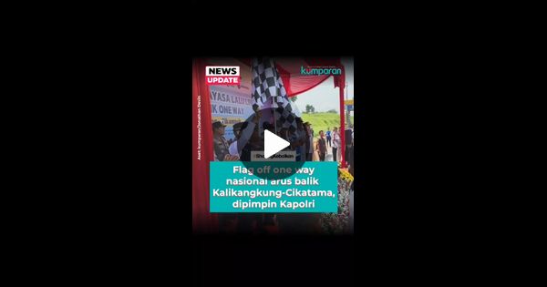One Way Nasional Arus Balik KM 414-70 Tol Trans Jawa Dibuka