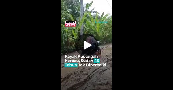 45 Tahun Jalan Penghubung Desa di Cianjur Rusak Parah