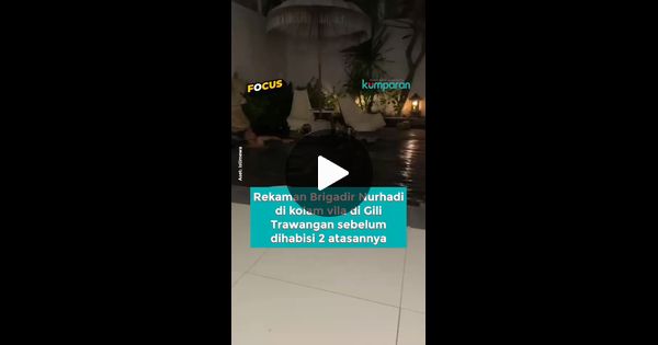 Penampakan Terakhir Brigadir Nurhadi Berendam di Kolam