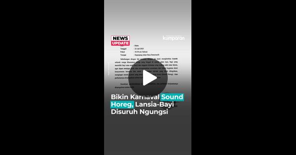 Sound Horeg di Kabupaten Malang, Lansia-Bayi Diminta Ngungsi